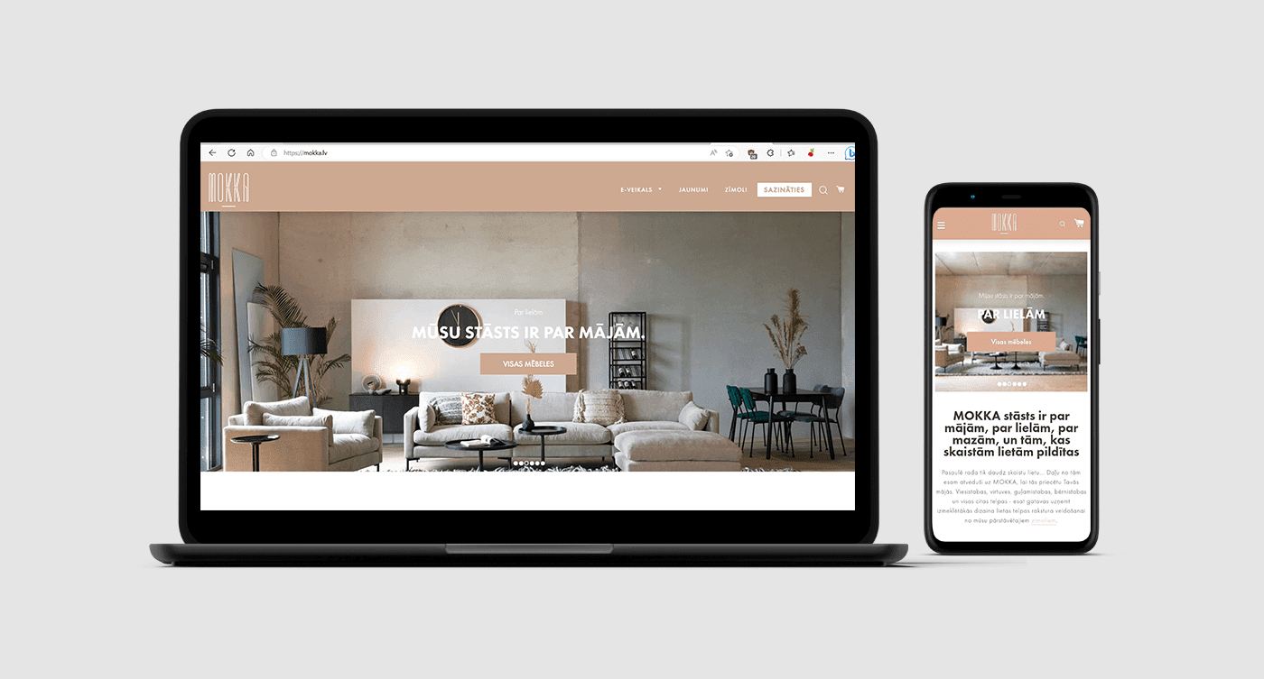 Mokka - interjera preču veikals | Marketing Angels